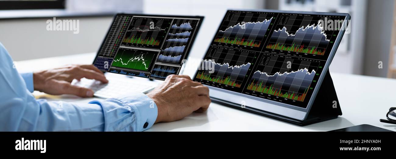 Trading online on multiple hi-res stock photography and images - Alamy