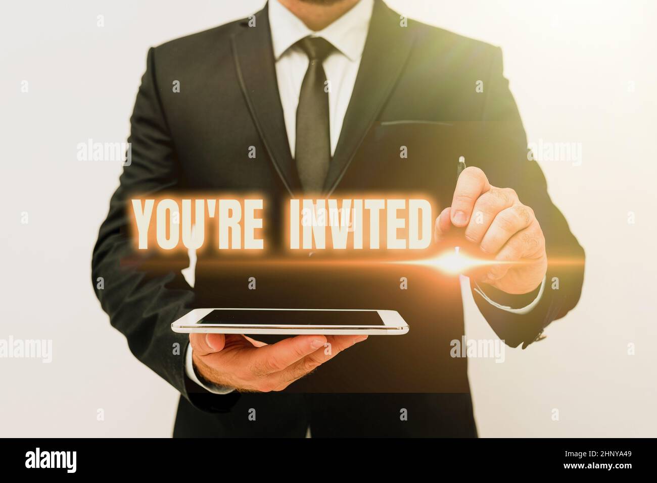 Text showing inspiration You Re Invited, Conceptual photo make a polite ...