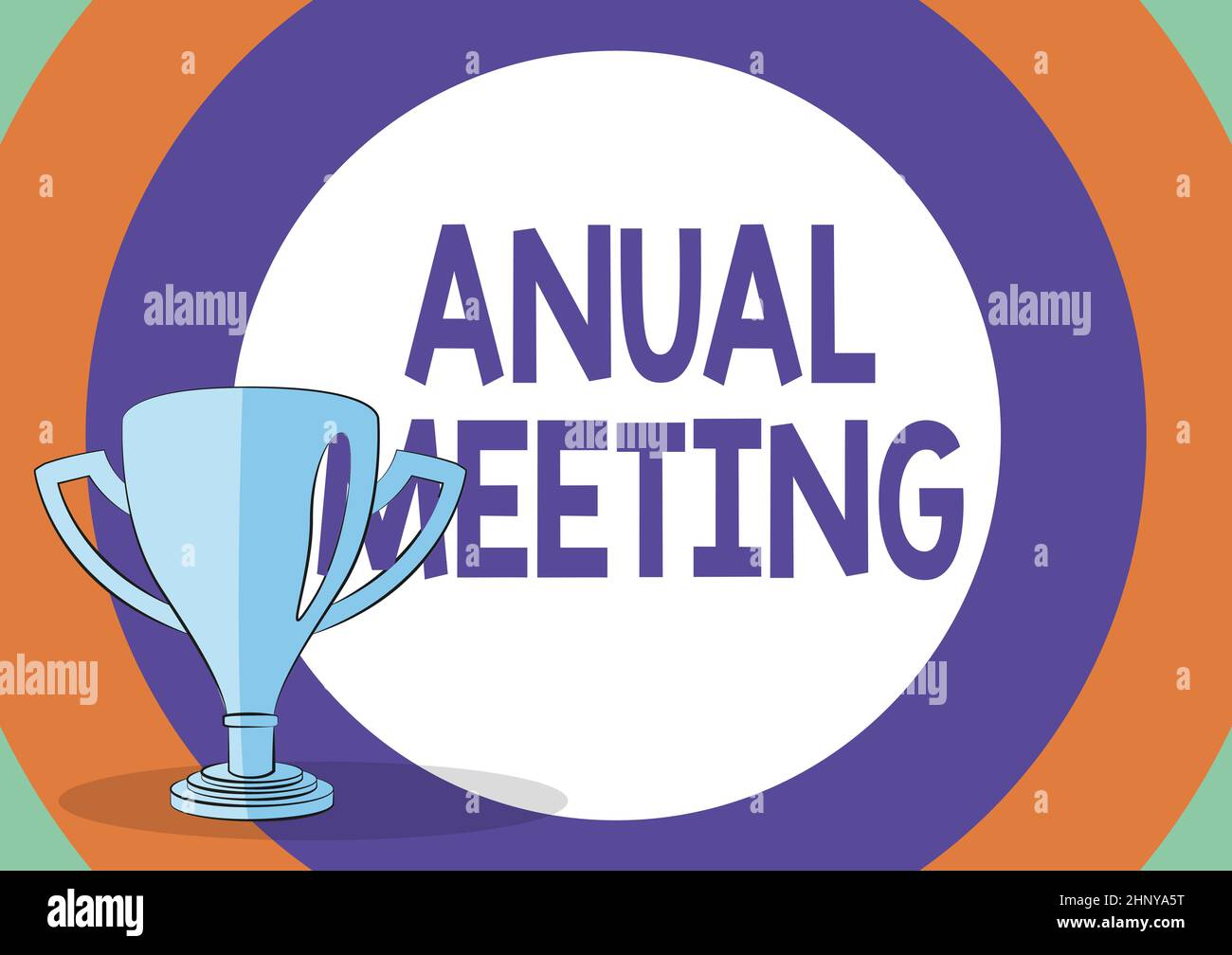 Text sign showing Annual Meeting, Business concept yearly meeting of ...