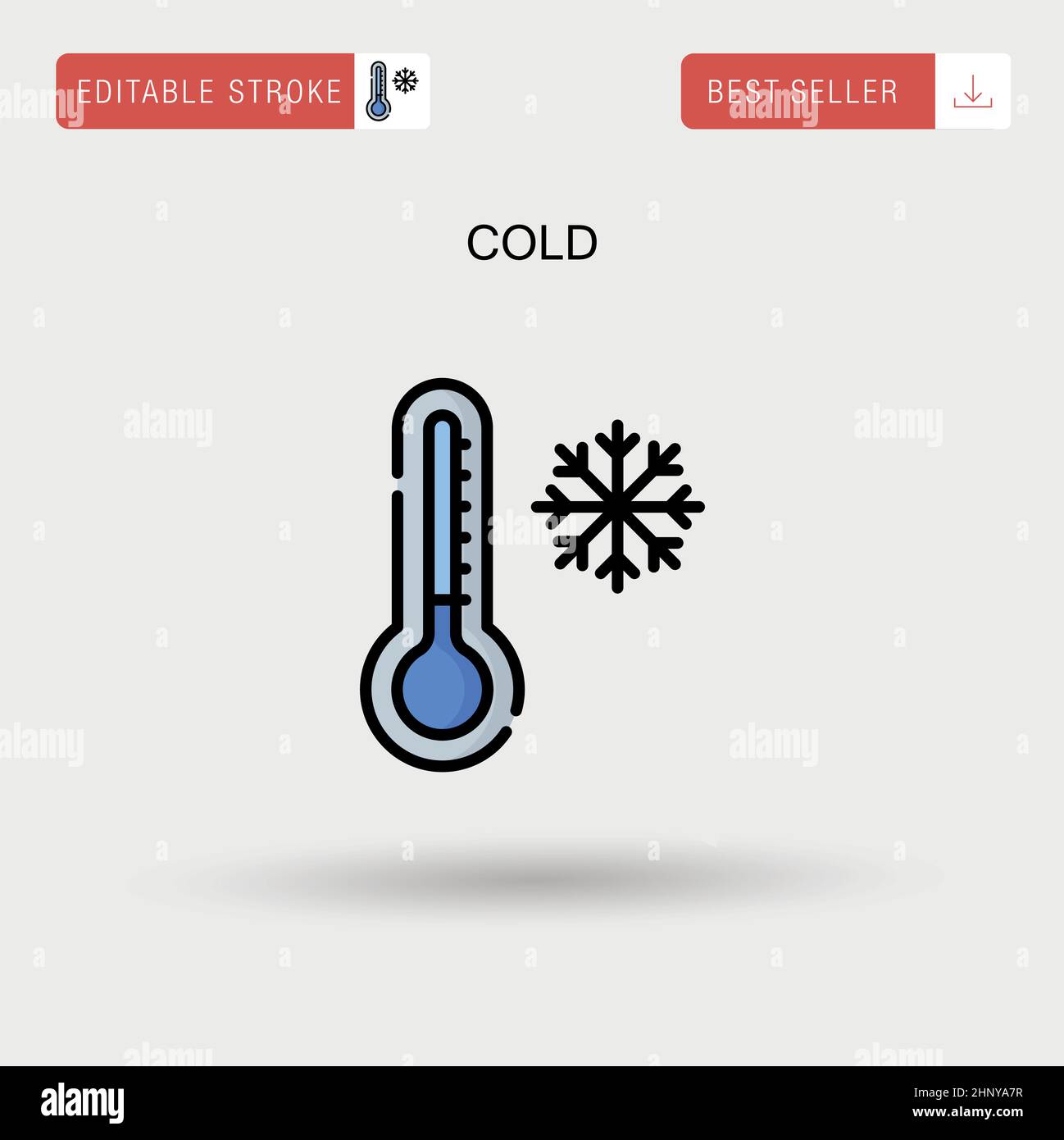 Cold Simple vector icon Stock Vector Image & Art - Alamy