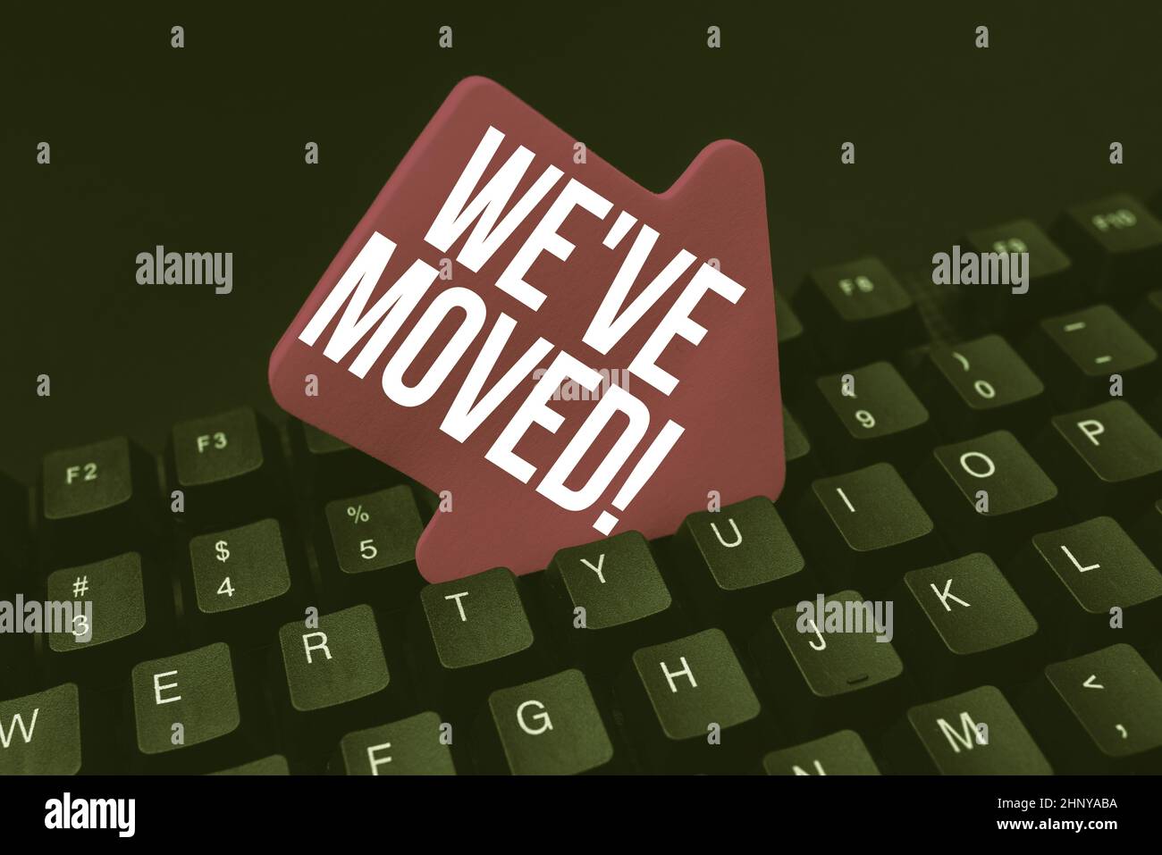 We have moved word hi-res stock photography and images - Alamy