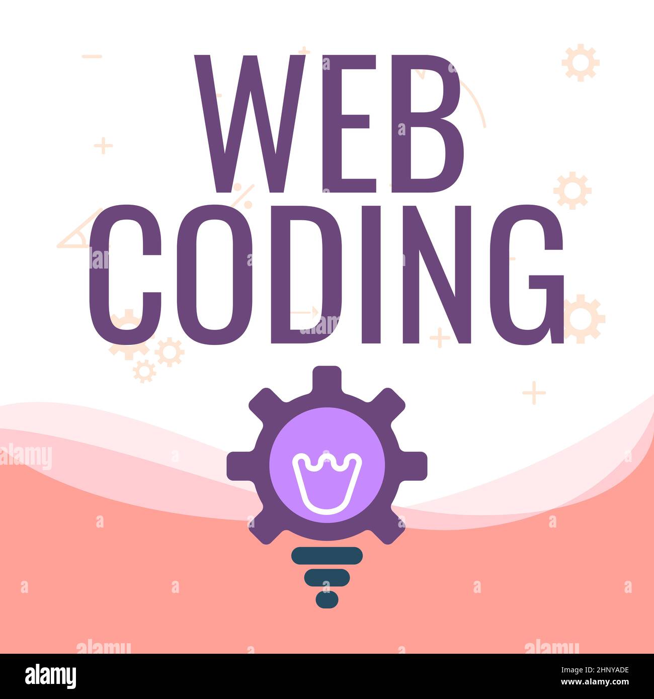 Sign displaying Web Coding, Word for work involved in developing a web ...