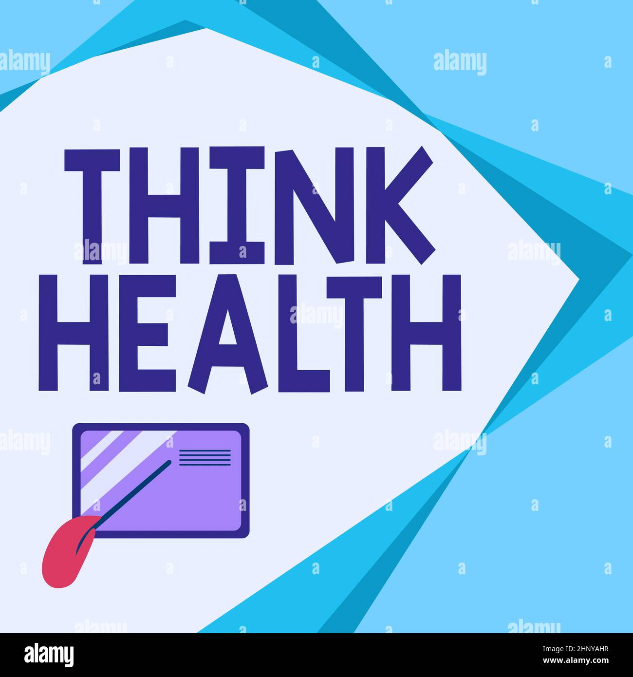 Text showing inspiration Think Health, Internet Concept state of ...