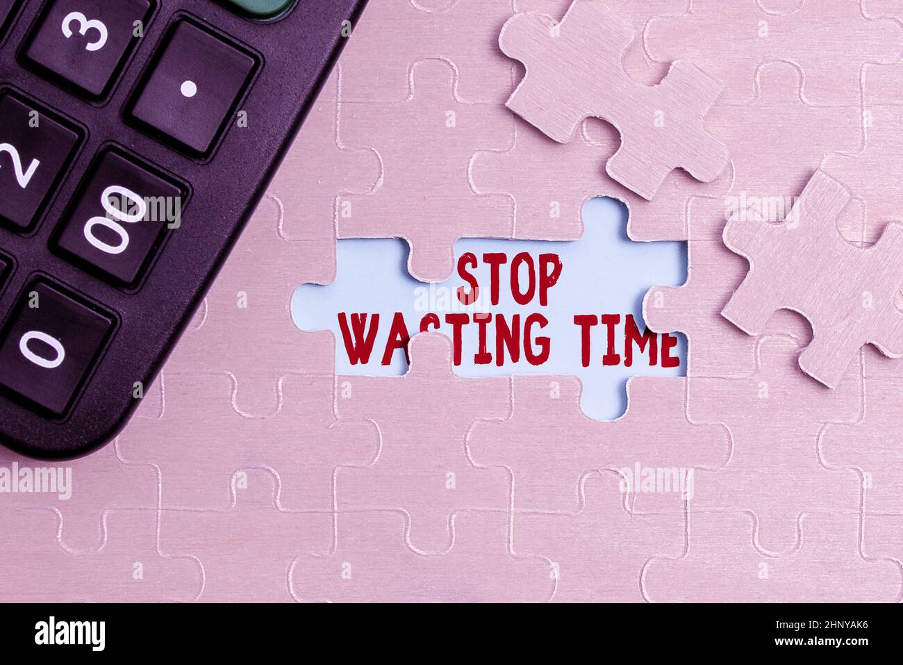 Sign displaying Stop Wasting Time, Concept meaning advising person or ...