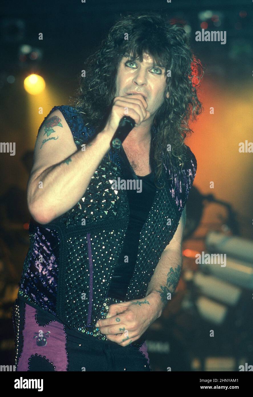 Ozzy Osbourne in concert performing in 1989 Credit: Jeffrey Mayer/ Rock ...