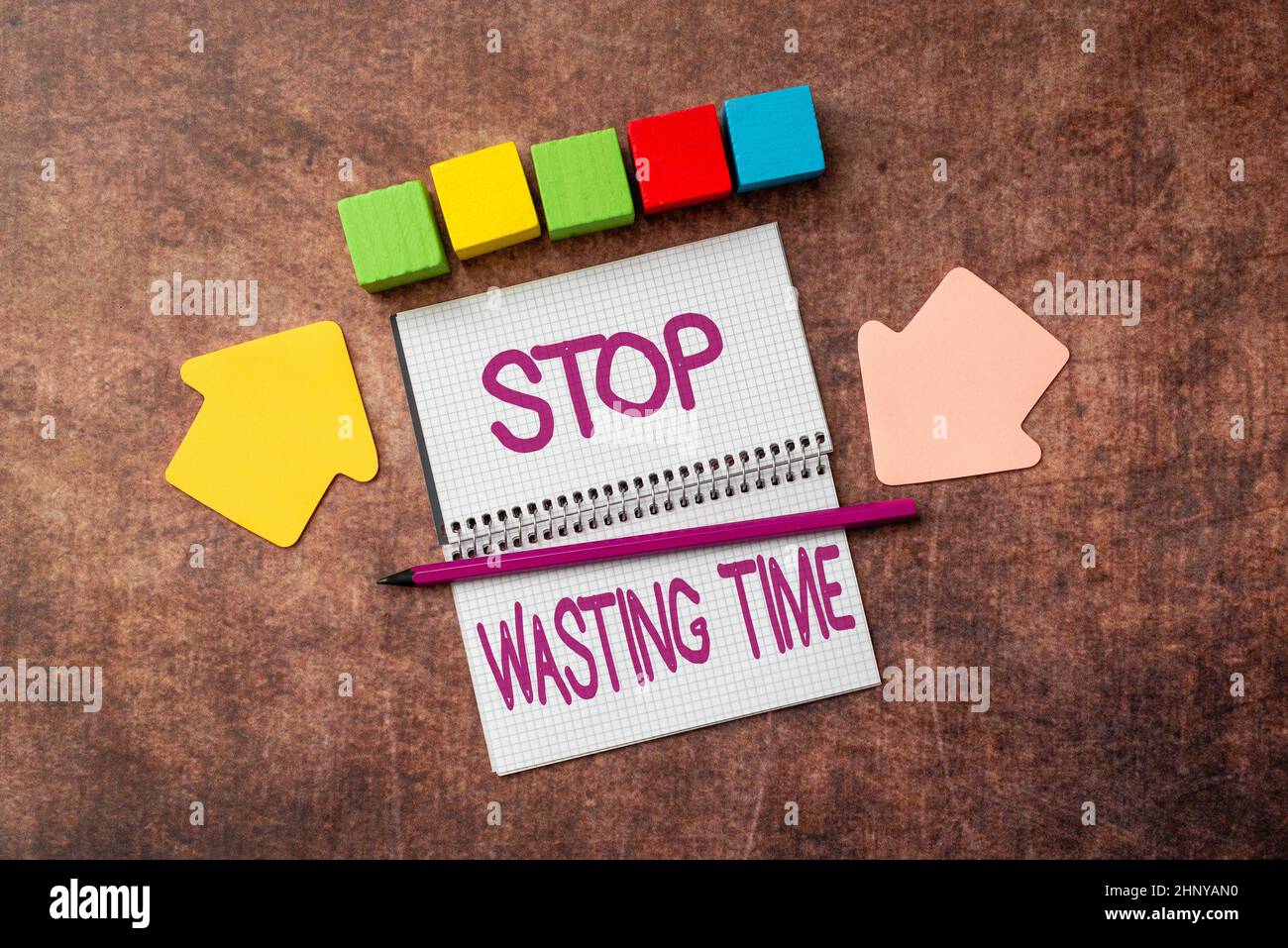 Conceptual display Stop Wasting Time, Business idea advising person or ...