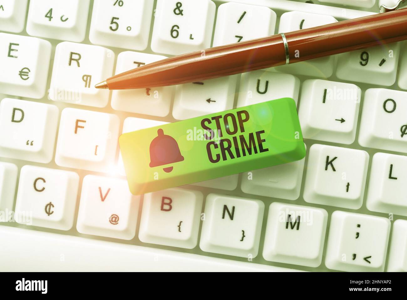 Stop crime poster hi-res stock photography and images - Alamy