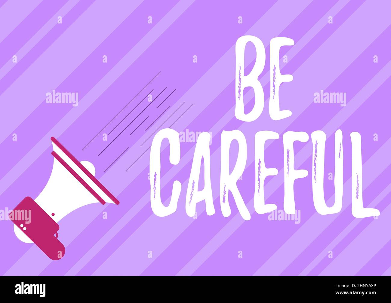 Text caption presenting Be Careful, Business overview making sure of ...