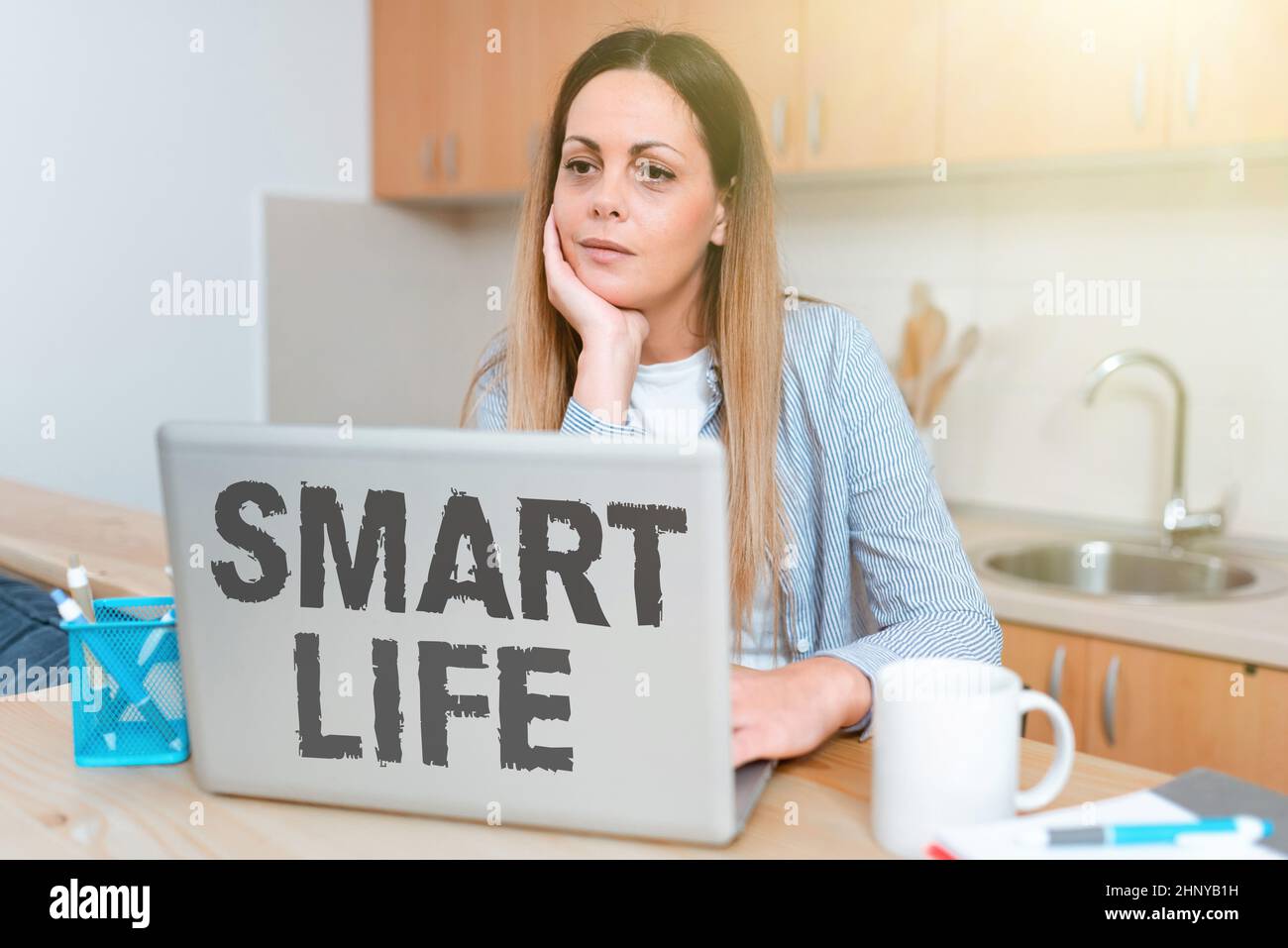 Writing displaying text Smart Life, Word for approach conceptualized ...