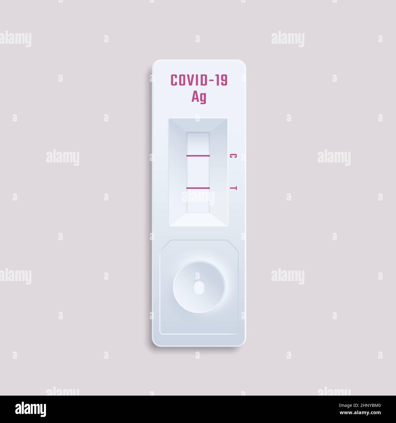 Covid-19 Antigen Fast Self Test Realistic 3d Vector Illustration ...