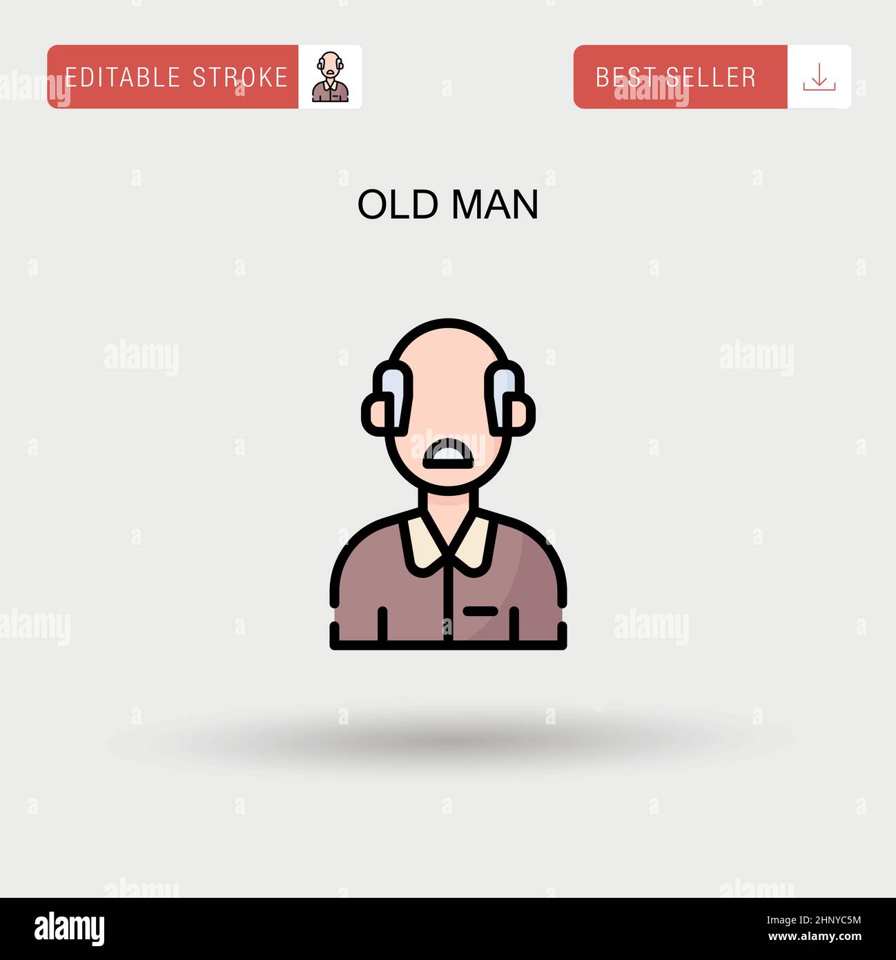Old man Stock Vector Images - Alamy