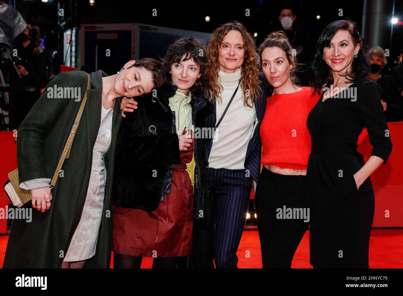 Berlin, Germany. 16th Feb, 2022. Aude Mathieu (l-r), Larissa Corriveau ...
