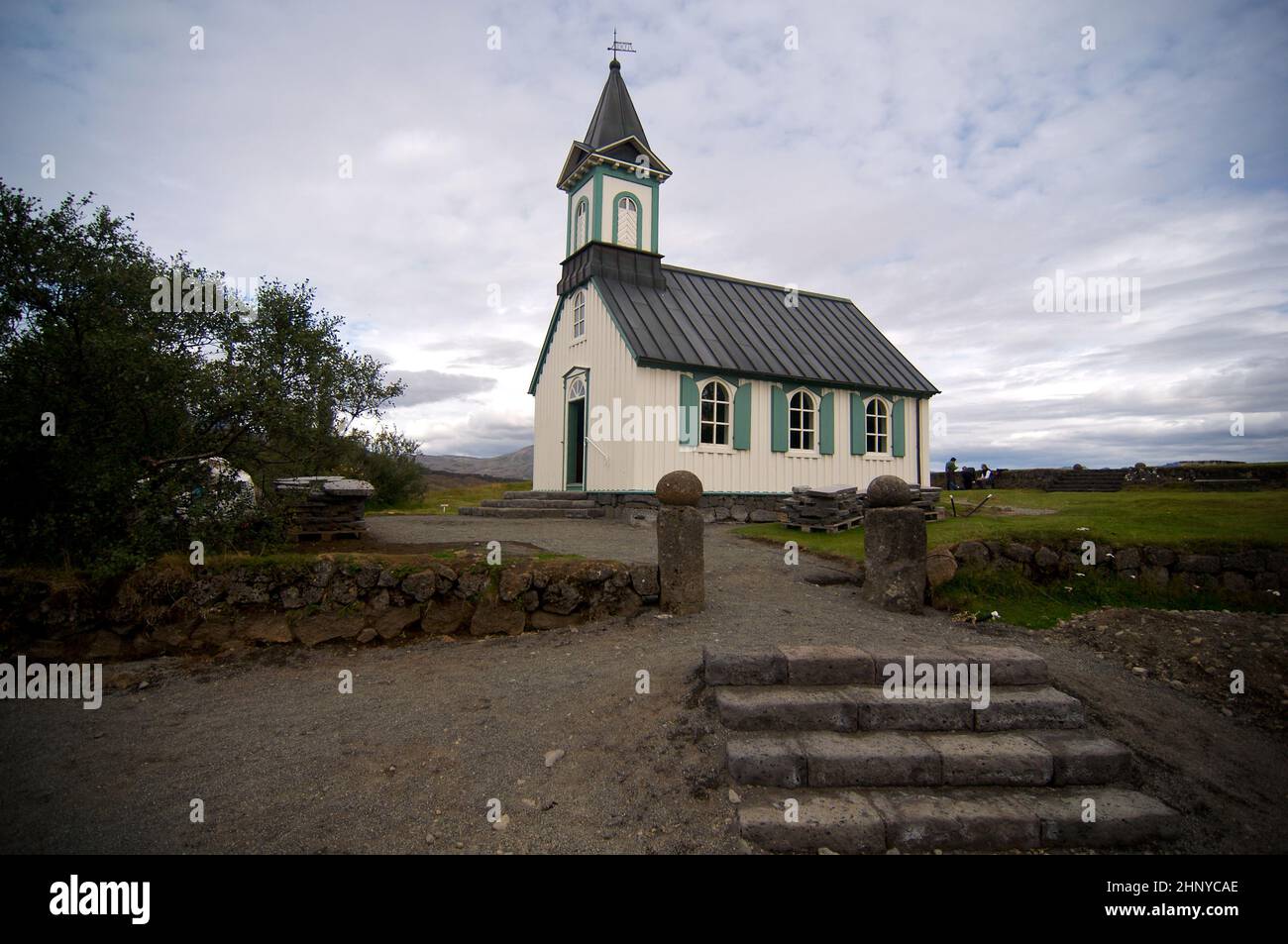 Little church at Thingvellir national park in Iceland Stock Photo - Alamy