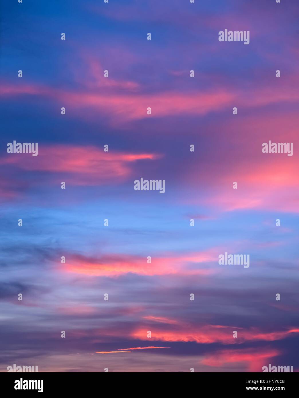 Dramatic sunset sky and clouds at twilight skyline background Stock ...