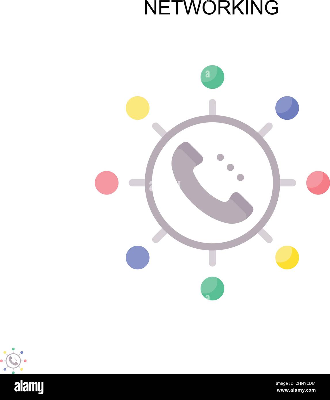 Networking Simple vector icon. Illustration symbol design template for ...