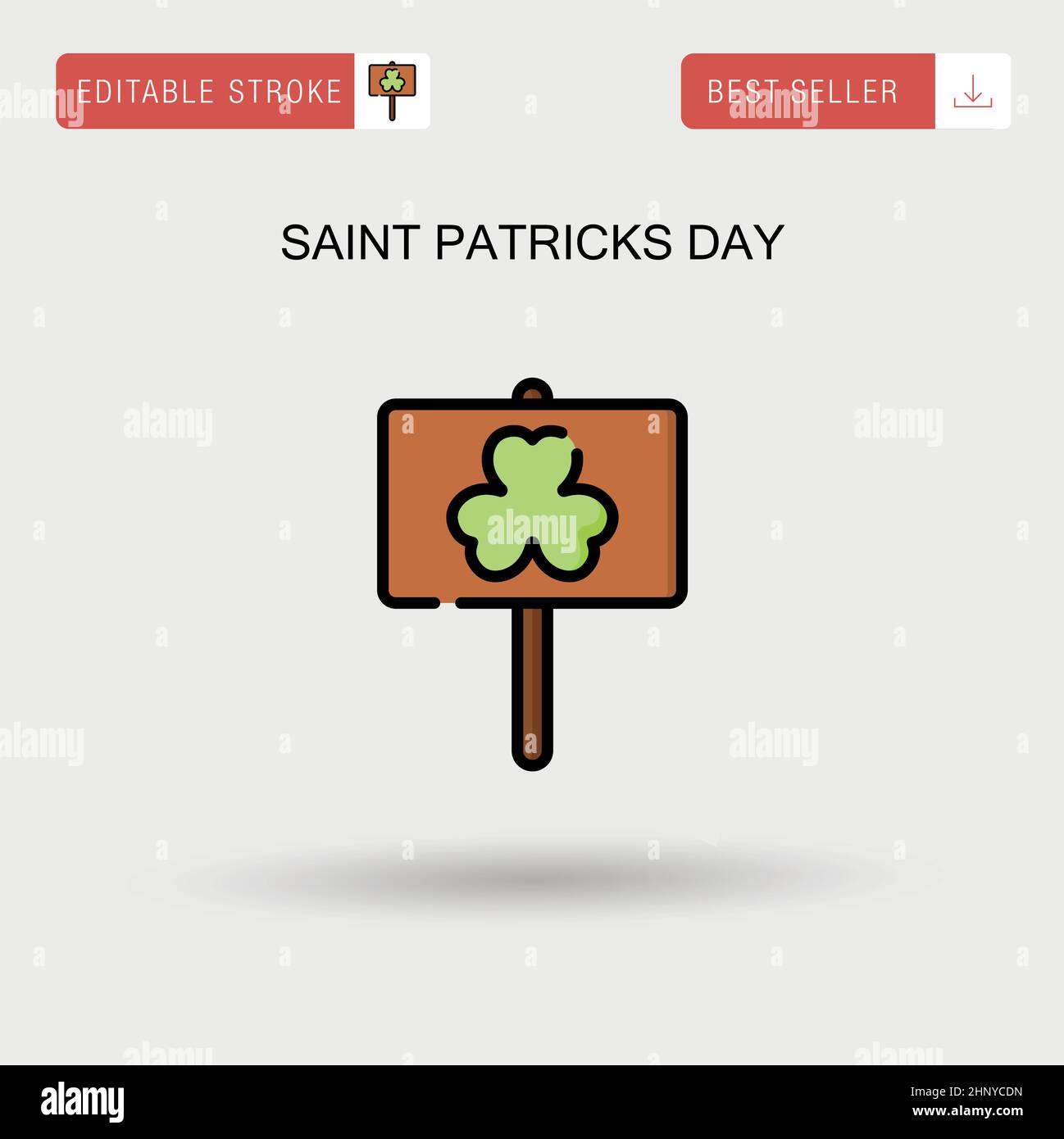 Saint patricks day Simple vector icon Stock Vector Image & Art - Alamy