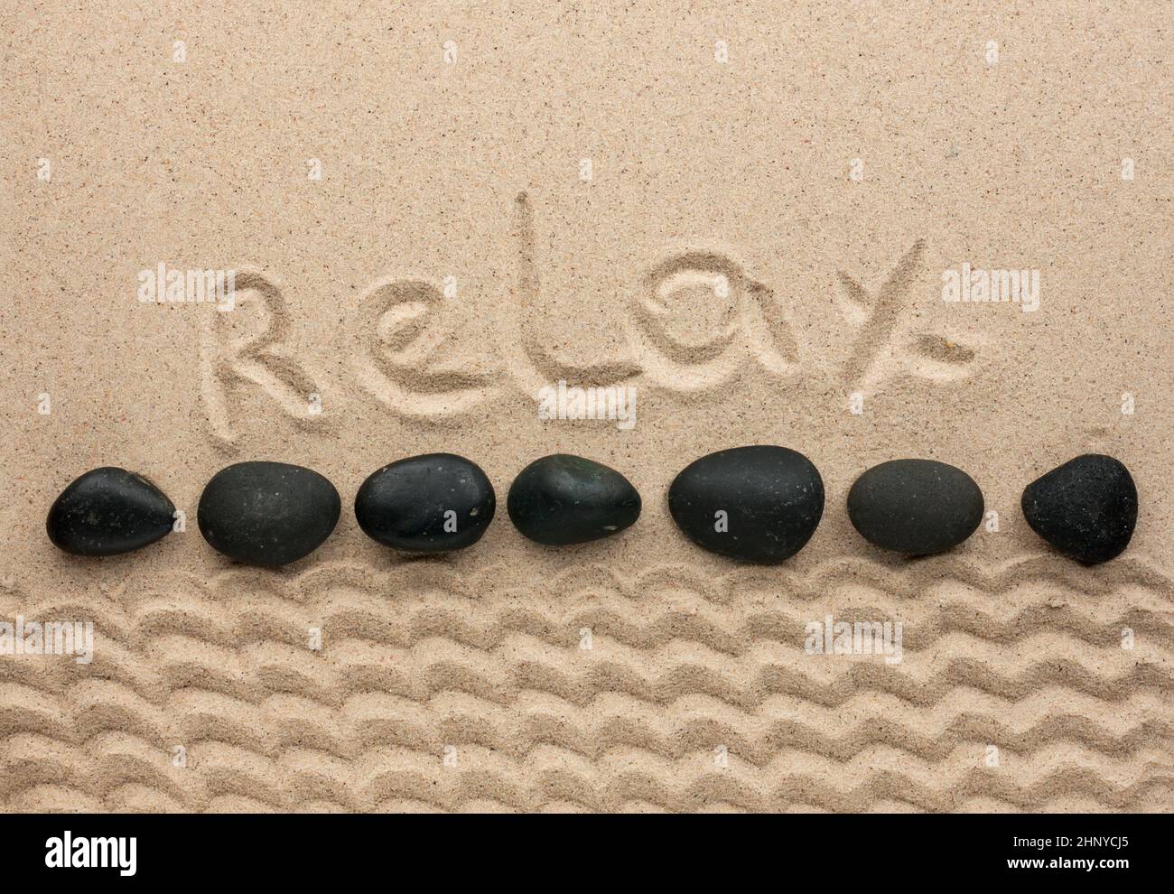 Word zen concept written hi-res stock photography and images - Alamy