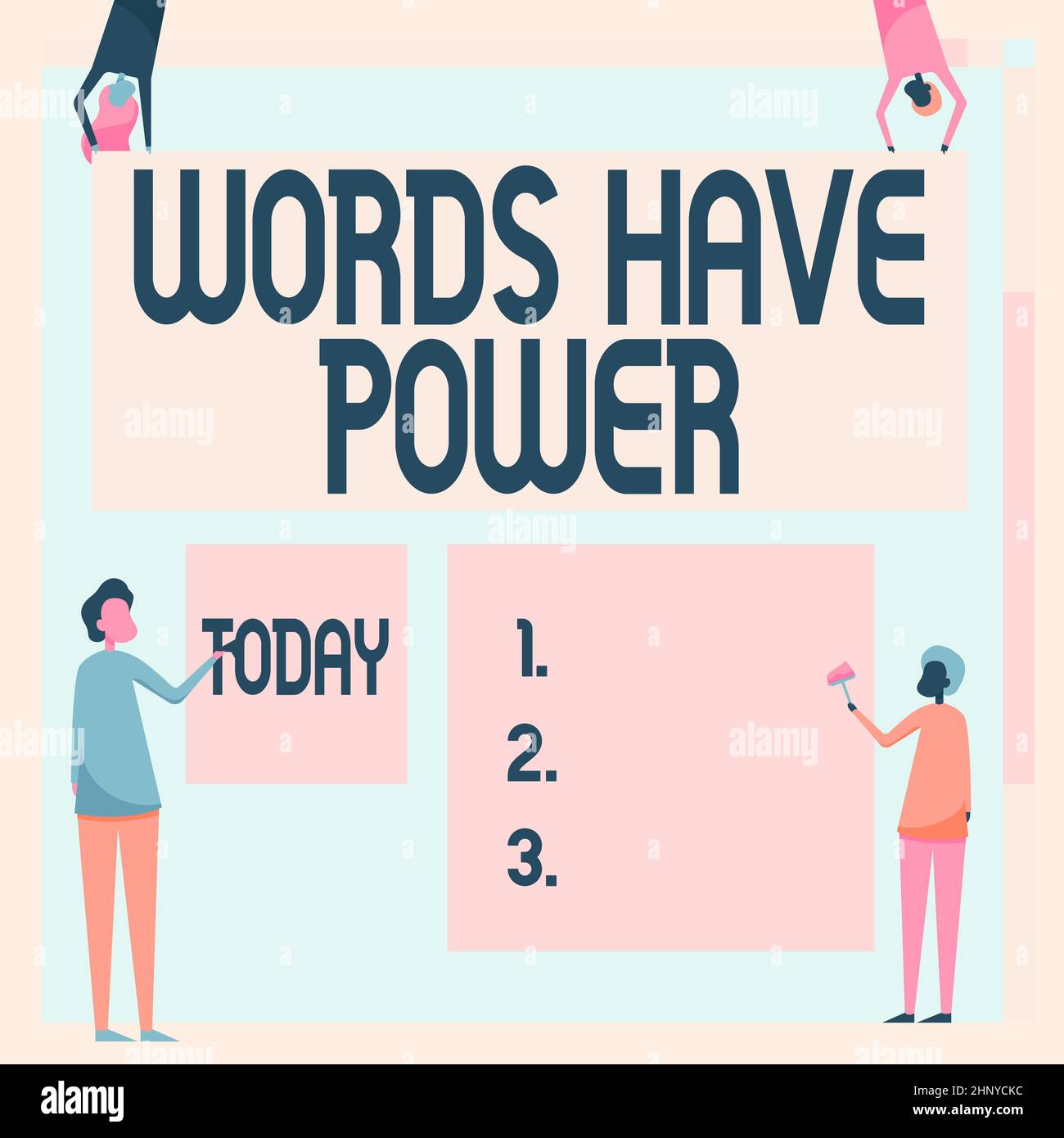 Handwriting text Words Have Power, Conceptual photo as they has ability ...