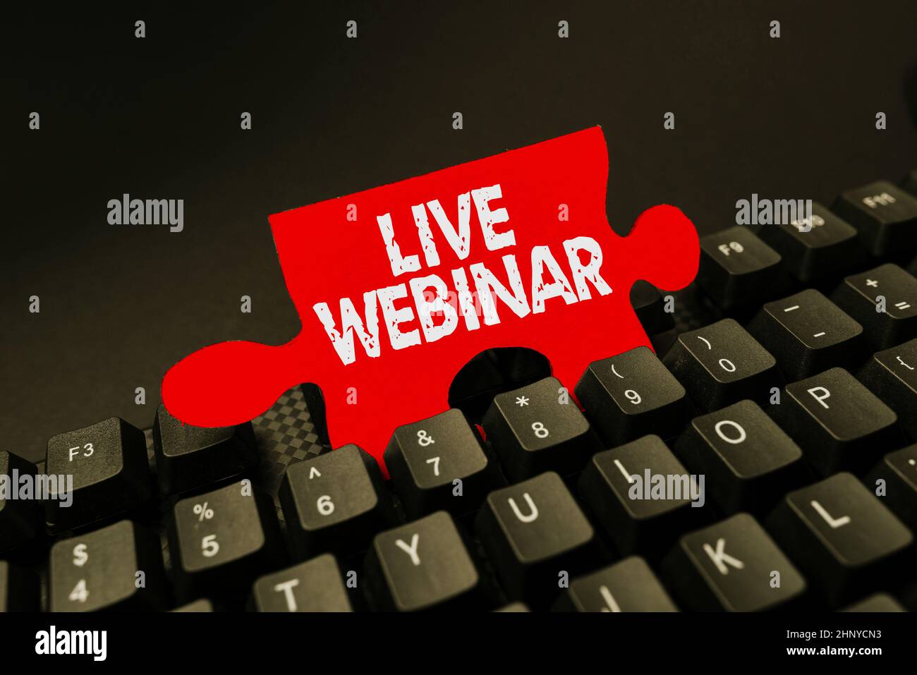 Conceptual caption Live Webinar, Conceptual photo presentation lecture or seminar transmitted ...