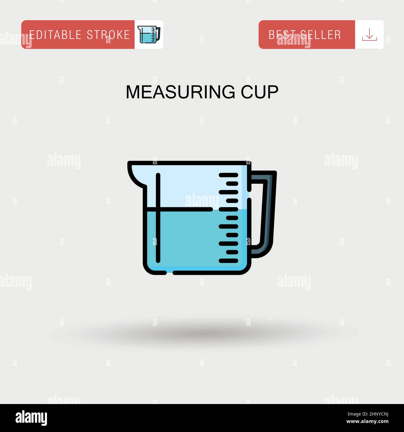 Measuring cup symbol icon hi-res stock photography and images - Alamy