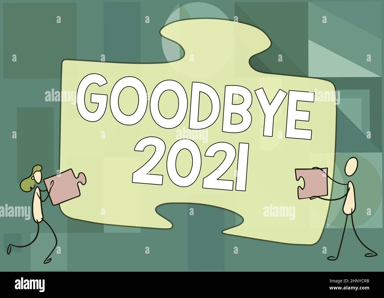 Conceptual display Goodbye 2021, Internet Concept express good wishes ...