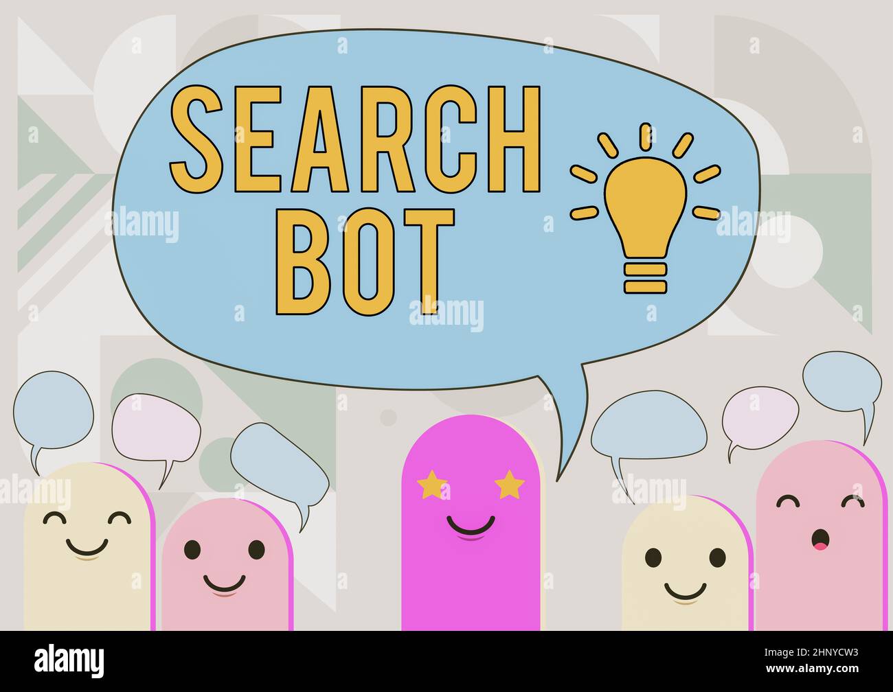 Sign displaying Search Bot, Business concept a program that runs ...