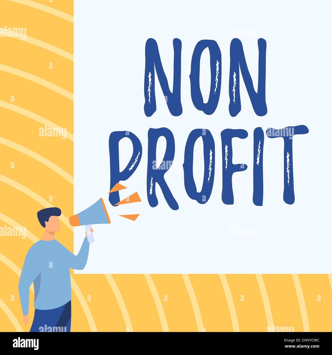 Writing displaying text Non Profit, Word Written on type of ...