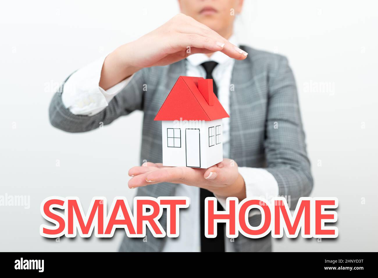 Writing displaying text Smart Home, Word Written on automation system ...