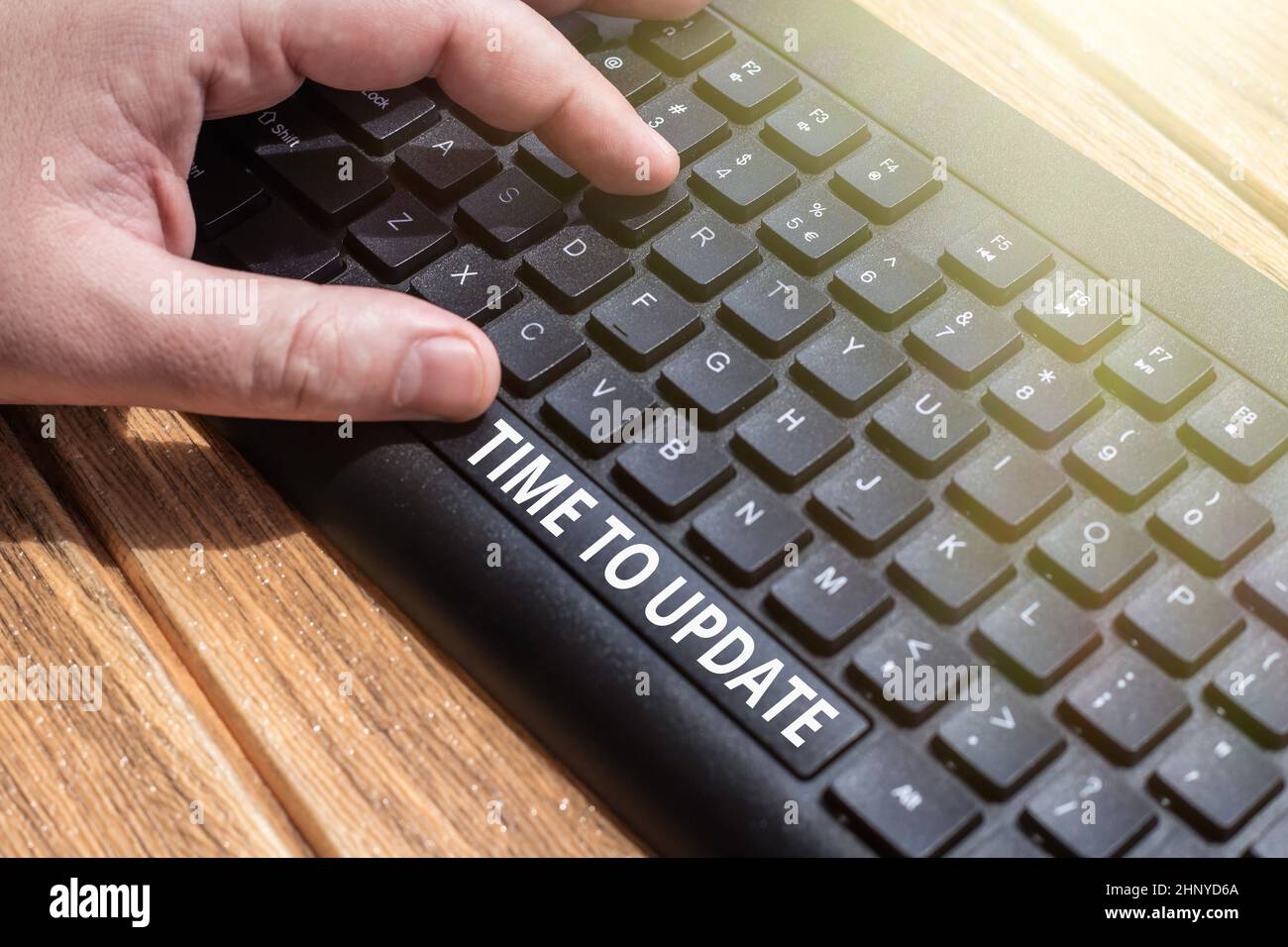 Writing displaying text Time To Update, Business overview this is right moment to make something ...