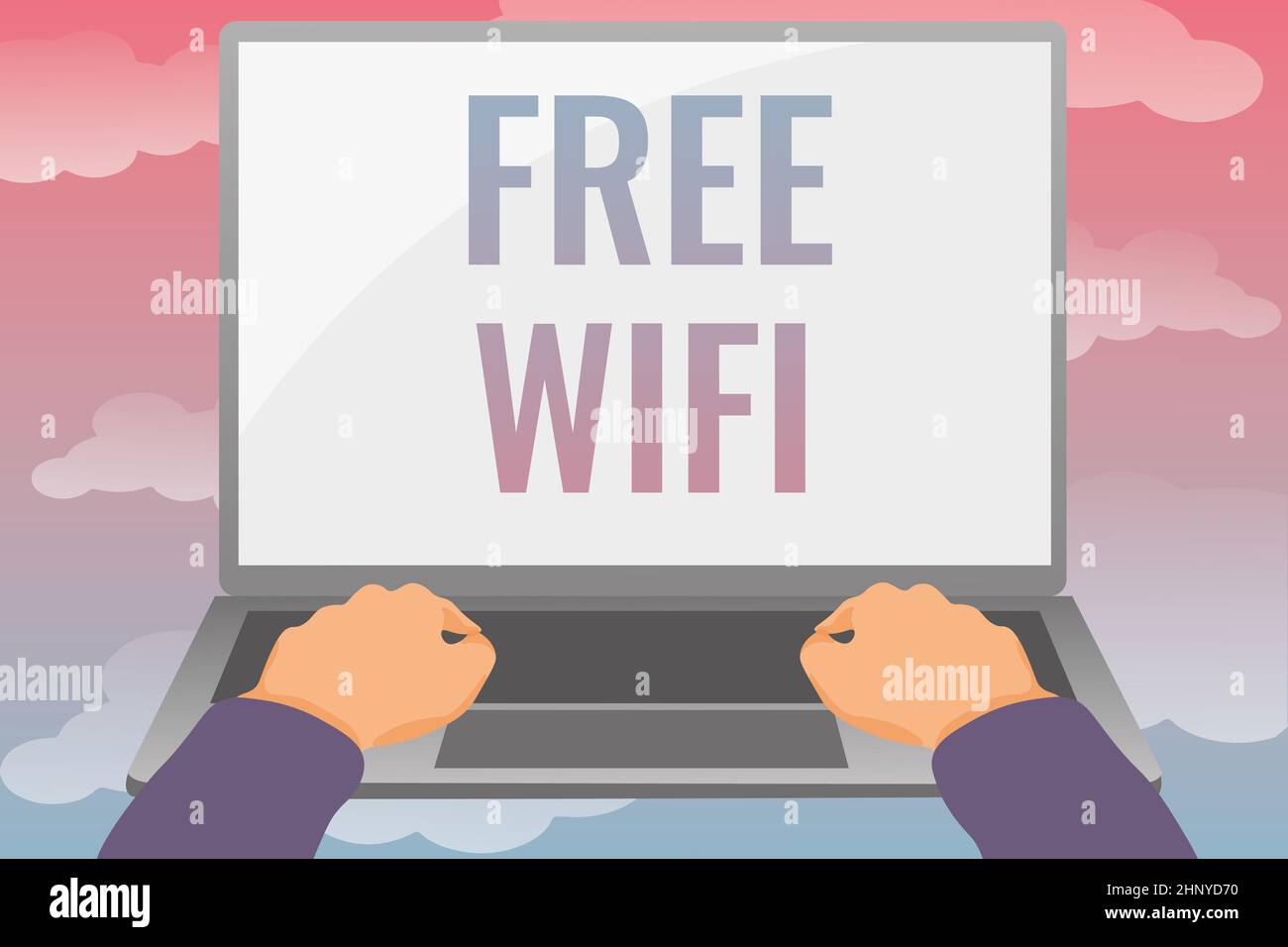 Conceptual display Free Wifi, Word Written on let you connect to the ...