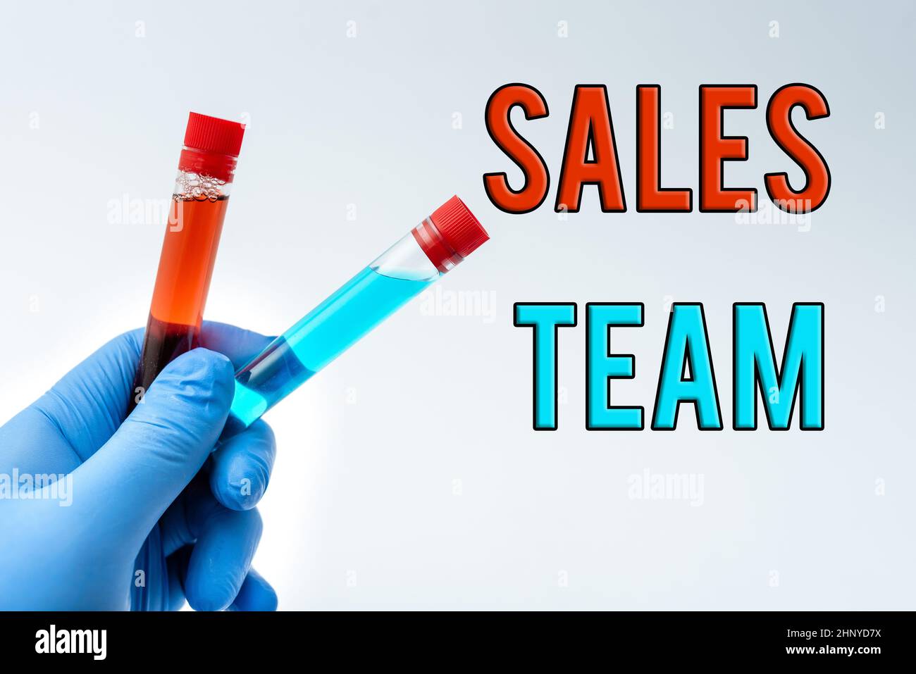 Sign displaying Sales Team, Business concept they are responsible for ...