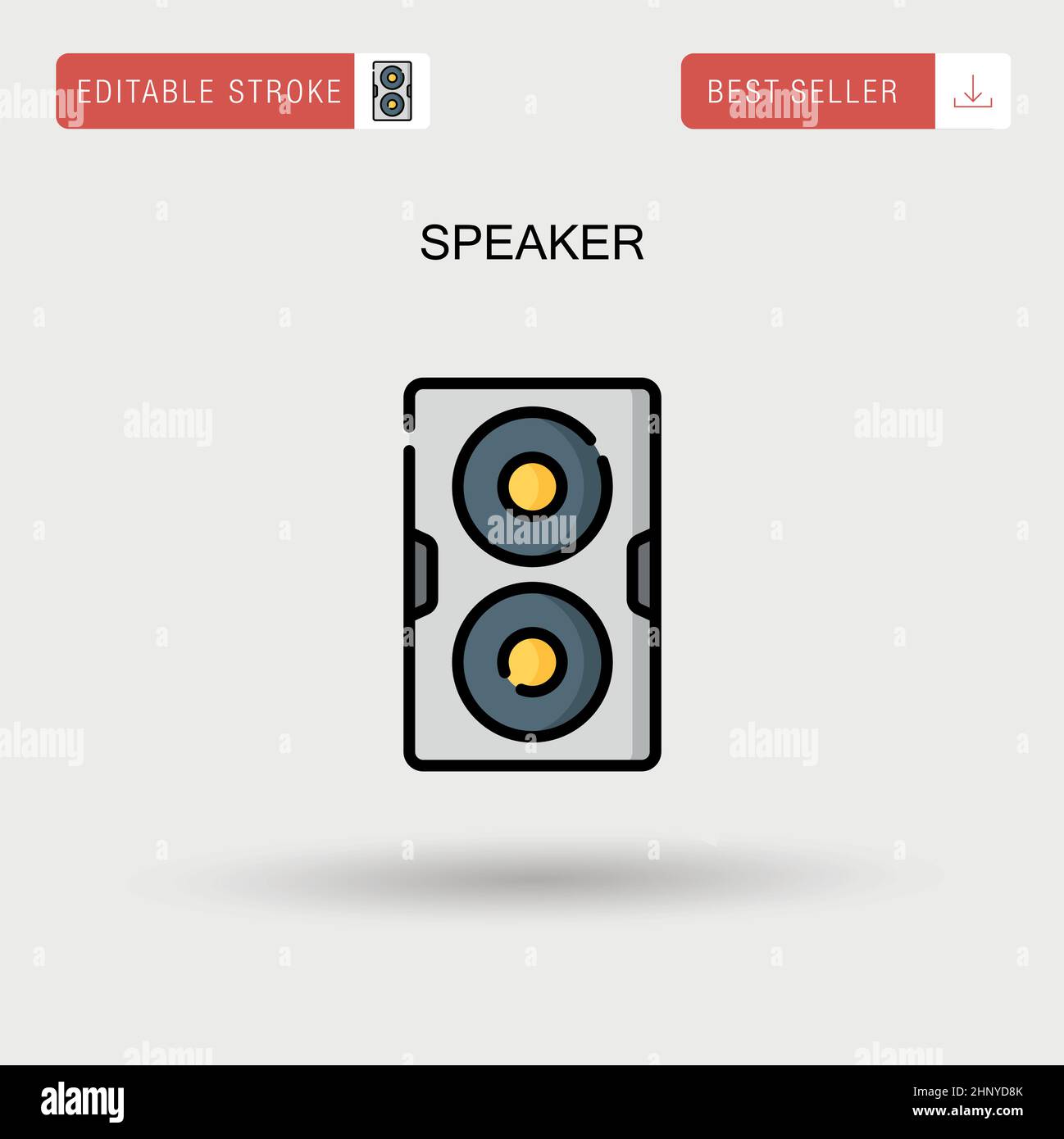 Speaker Simple vector icon Stock Vector Image & Art - Alamy