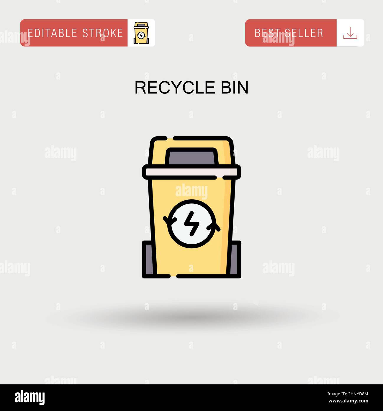 Recycle bin Simple vector icon Stock Vector Image & Art - Alamy