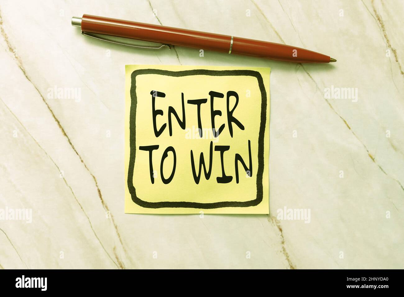 Text showing inspiration Enter To Win, Business idea exchanging ...