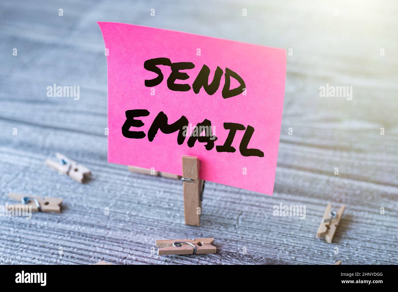 Conceptual caption Send Email, Business idea the system for using computers to send messages ...