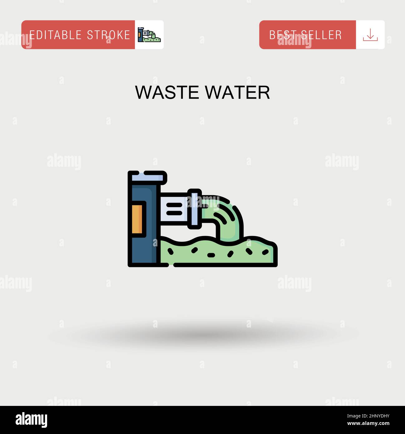 Wastewater treatment station Stock Vector Images - Alamy
