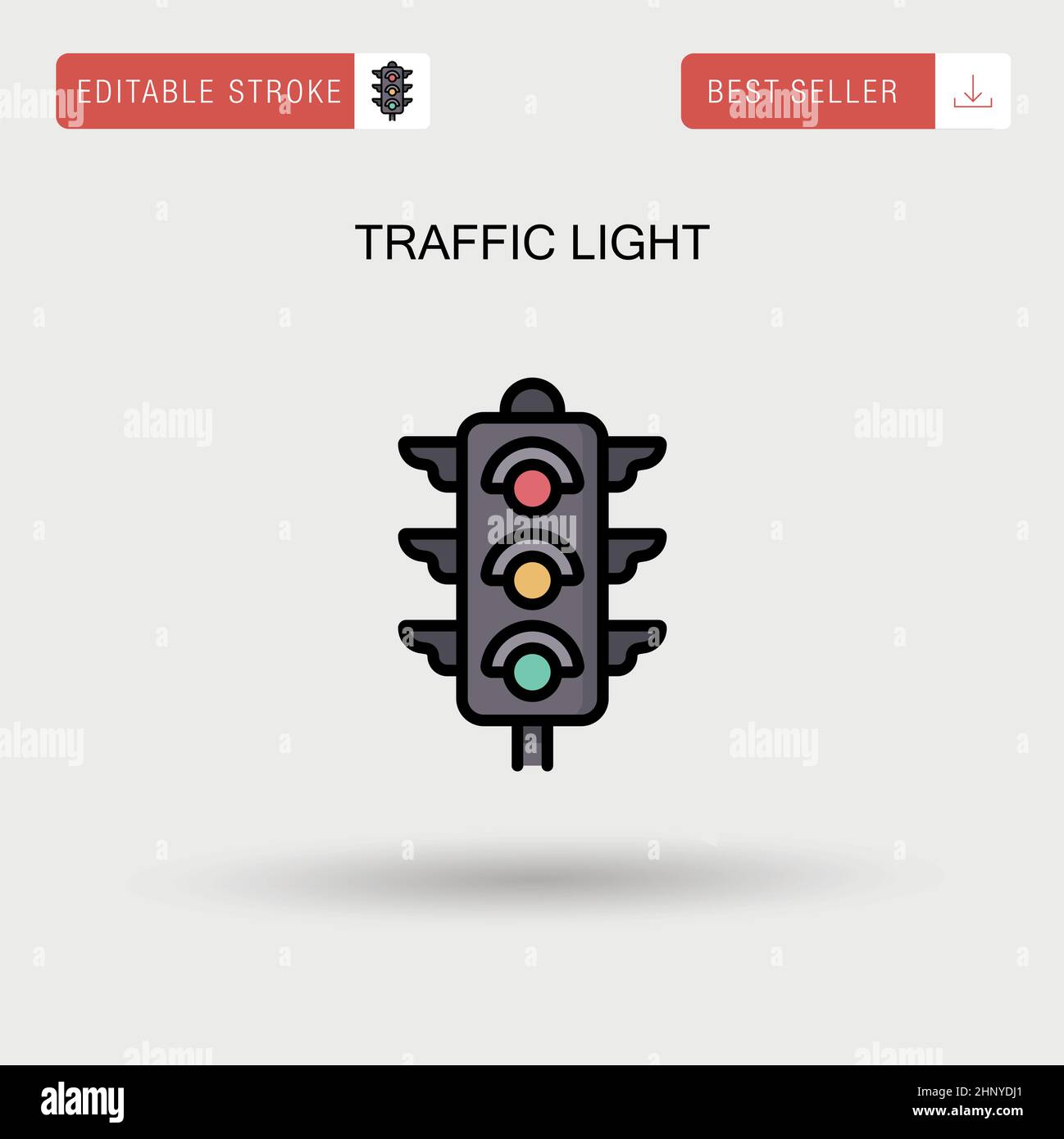 Black background traffic light Stock Vector Images - Alamy