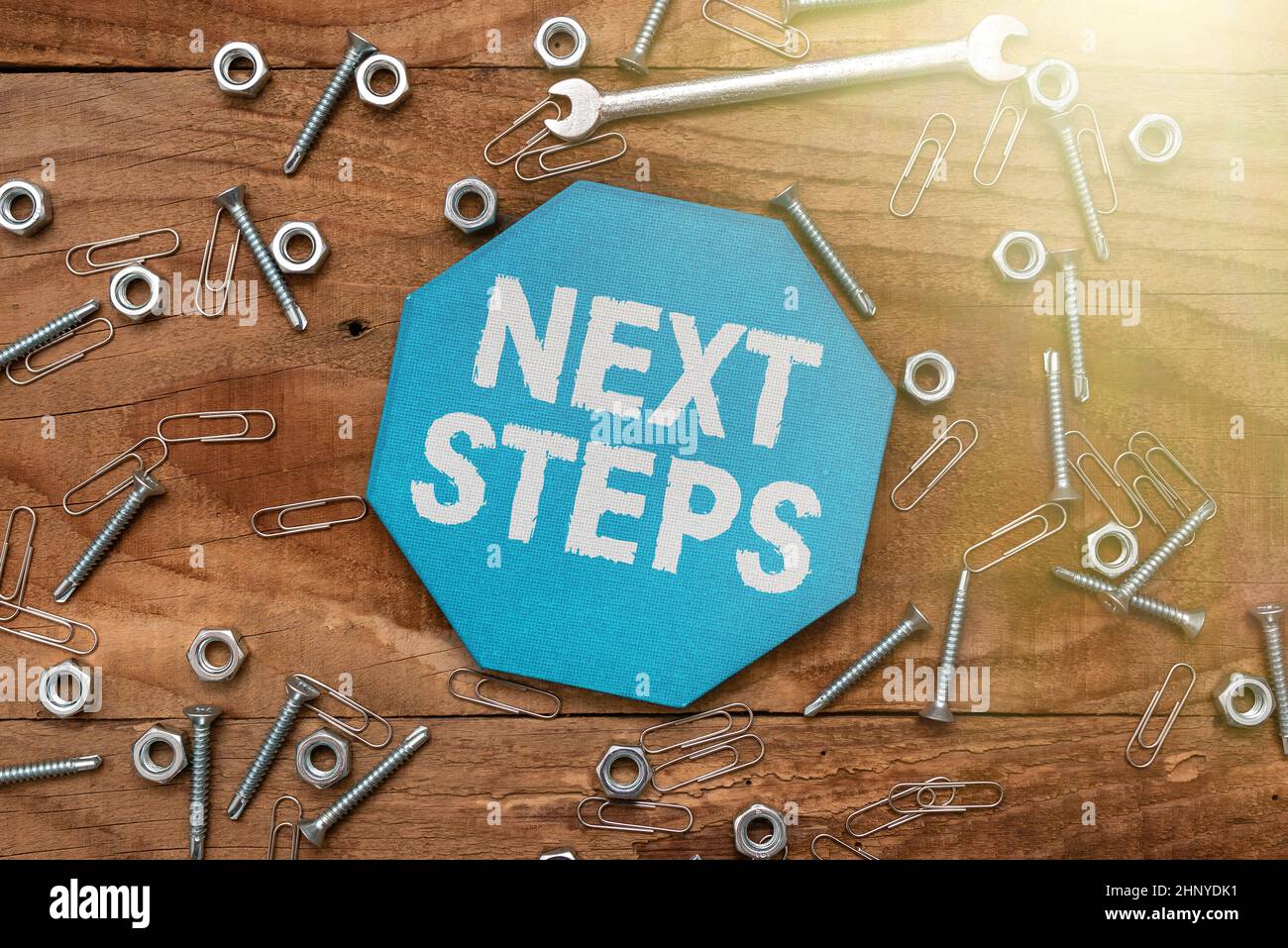 Inspiration showing sign Next Steps, Word for numper of process going ...