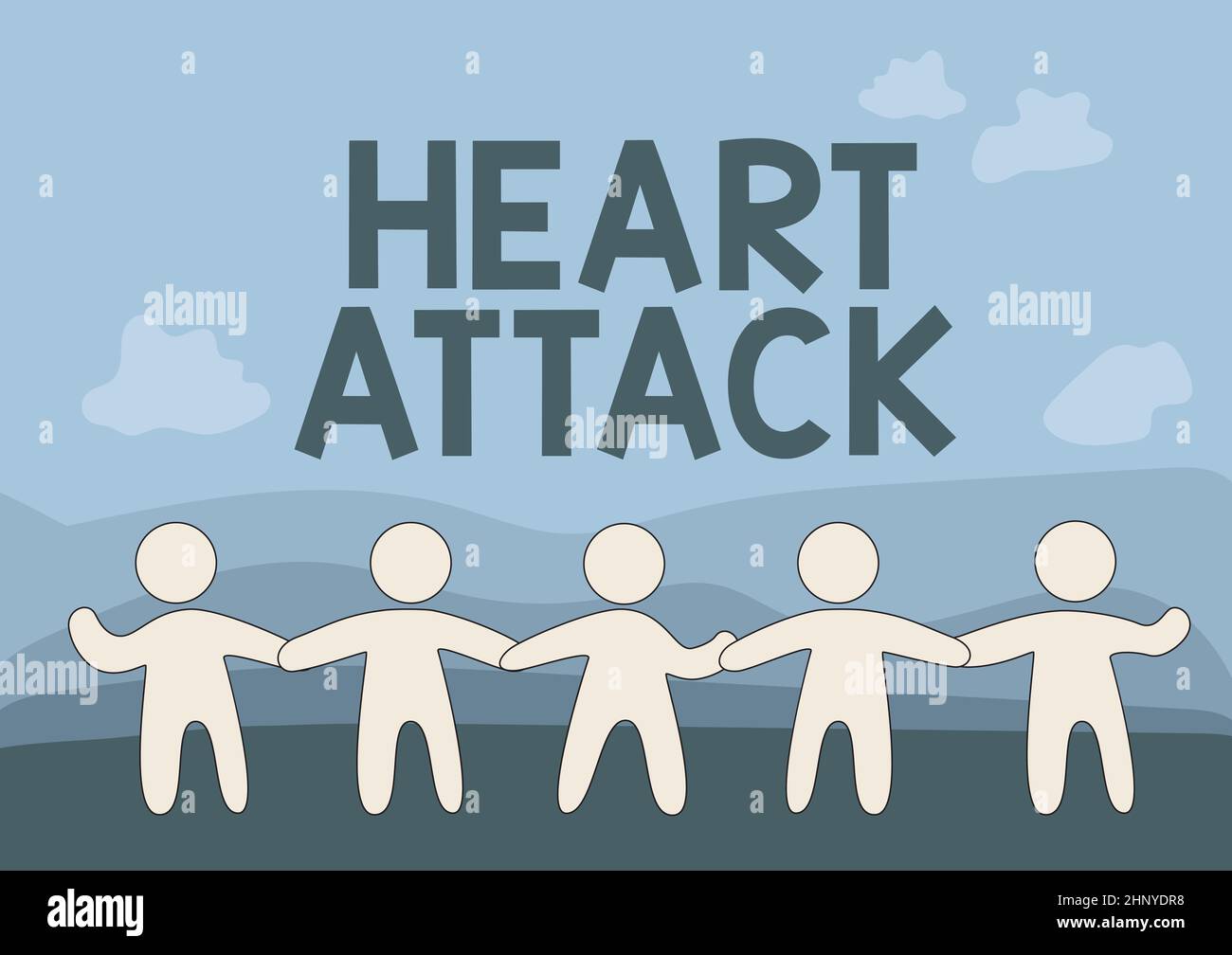 Sign displaying Heart Attack, Word Written on sudden occurrence of ...