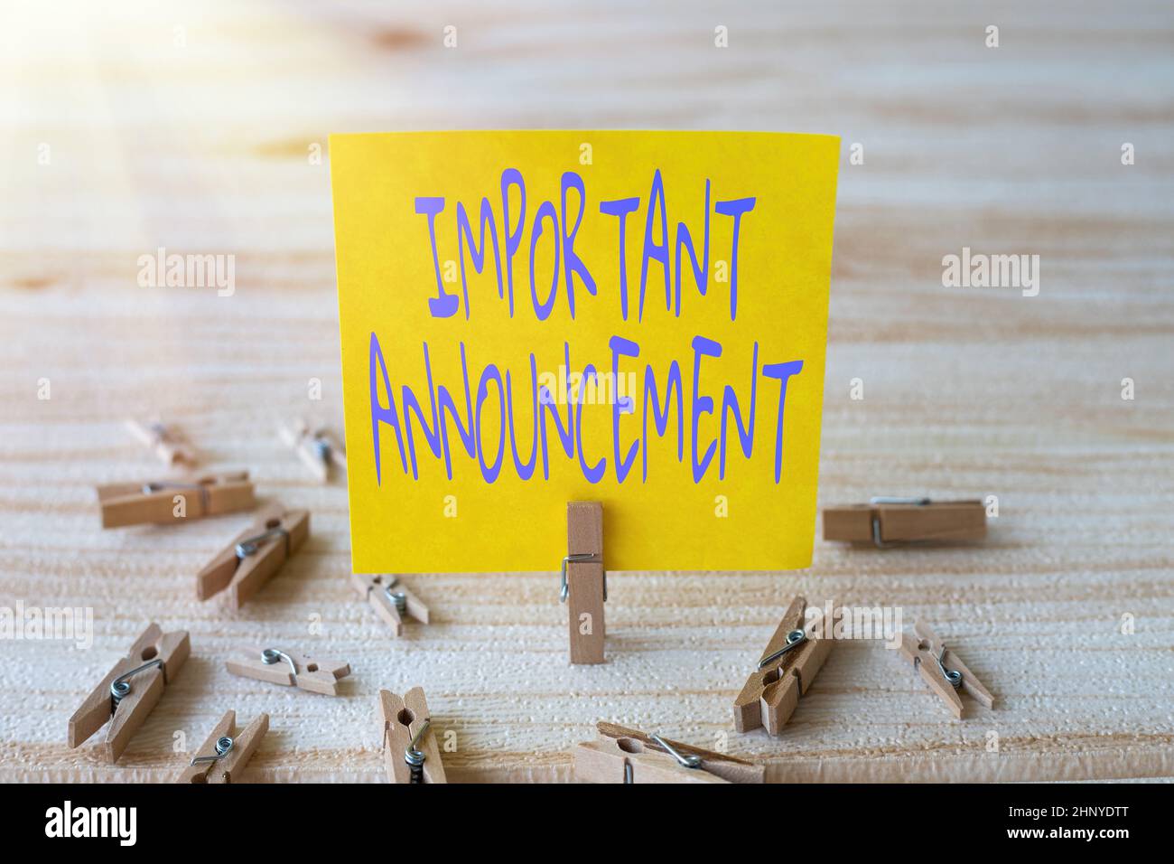 Hand writing sign Important Announcement, Concept meaning spoken ...