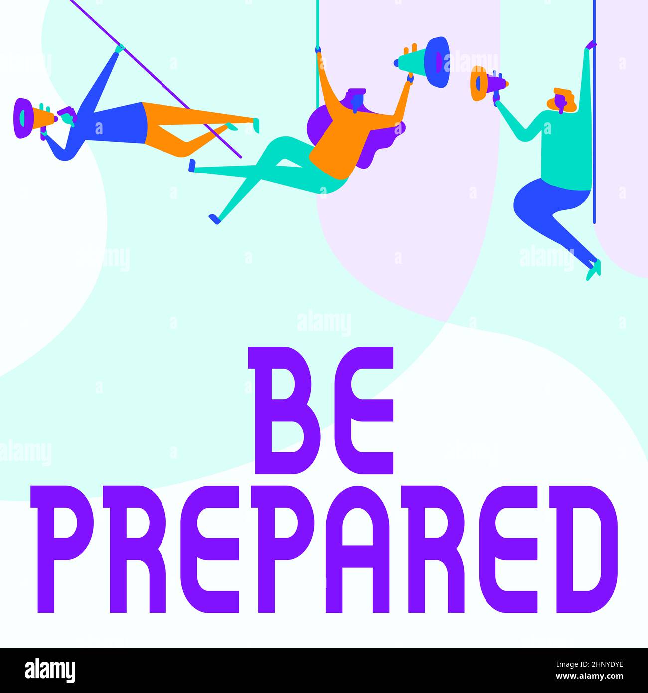 Hand writing sign Be Prepared, Concept meaning try be always ready to ...