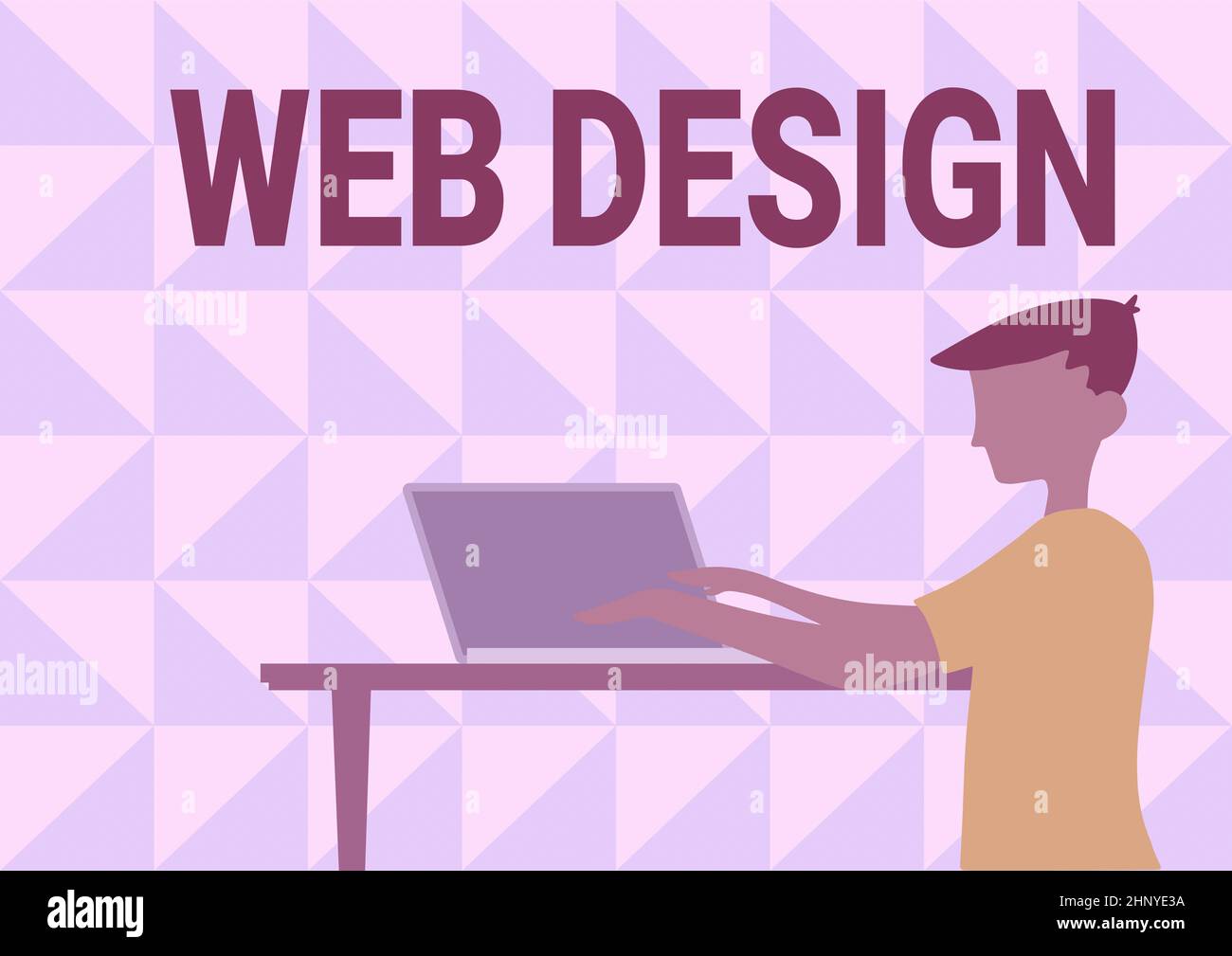 Inspiration showing sign Web Design, Business approach Website development Designing and process ...