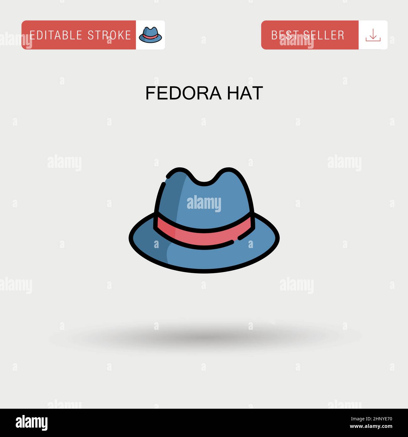 Fedora icon hi-res stock photography and images - Alamy