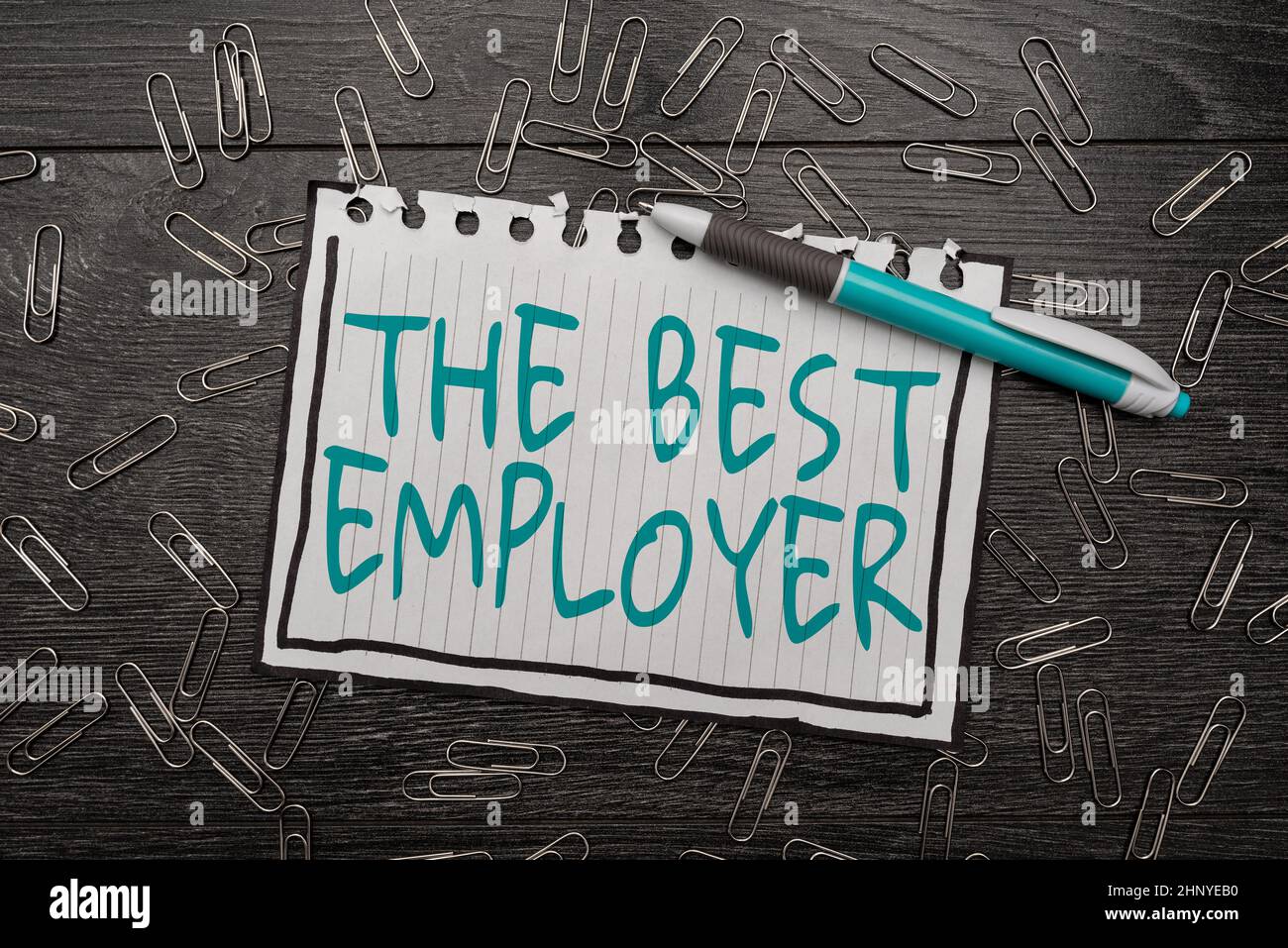 Sign displaying The Best Employer, Concept meaning created workplace ...