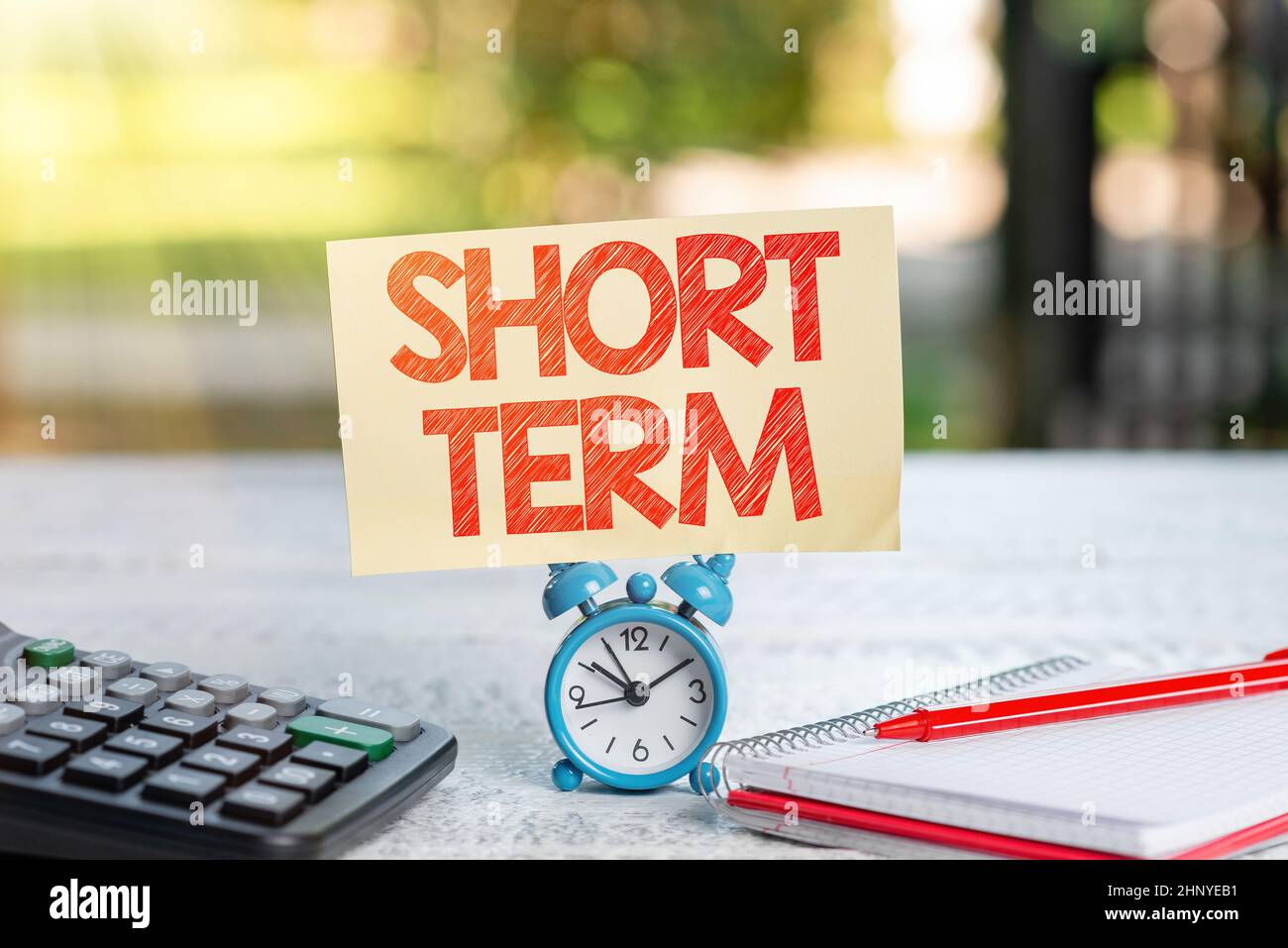 Handwriting text Short Term, Conceptual photo occurring over or ...