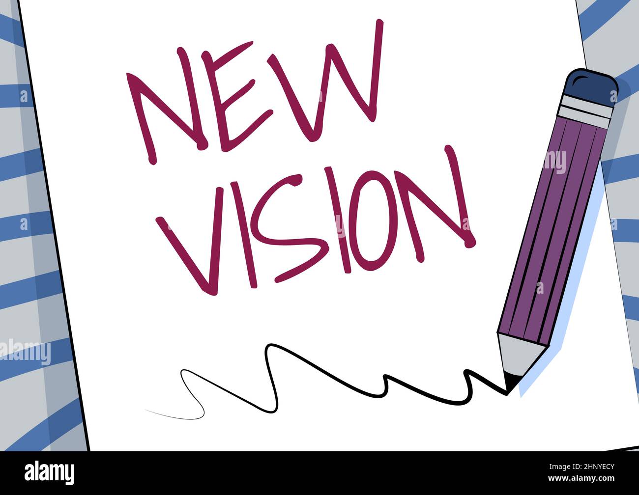 Conceptual caption New Vision, Business showcase seeing some future ...