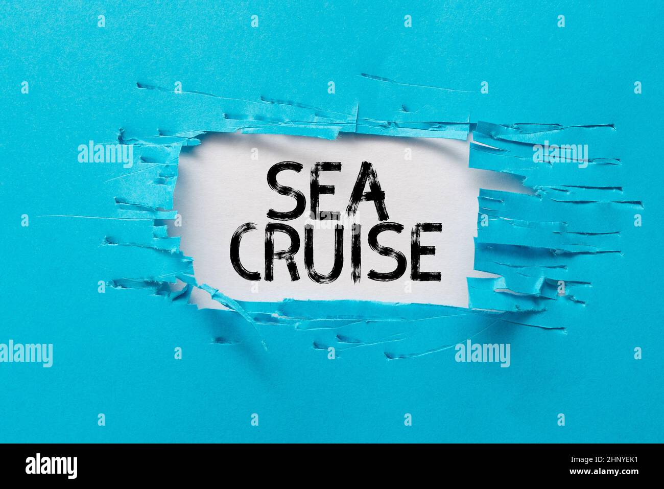 Hand writing sign Sea Cruise, Word for a voyage on a ship or boat taken ...