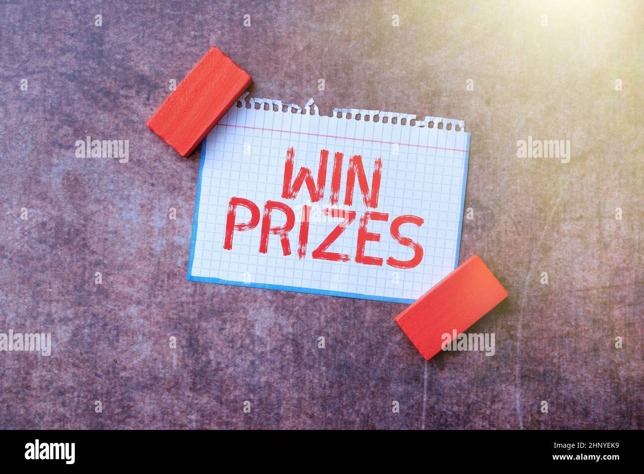 Sign displaying Win Prizes, Conceptual photo something given for ...