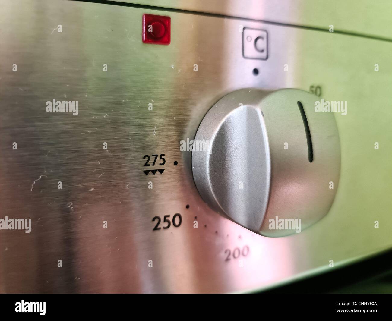 Close-up view of the control panel of a modern stove Stock Photo - Alamy