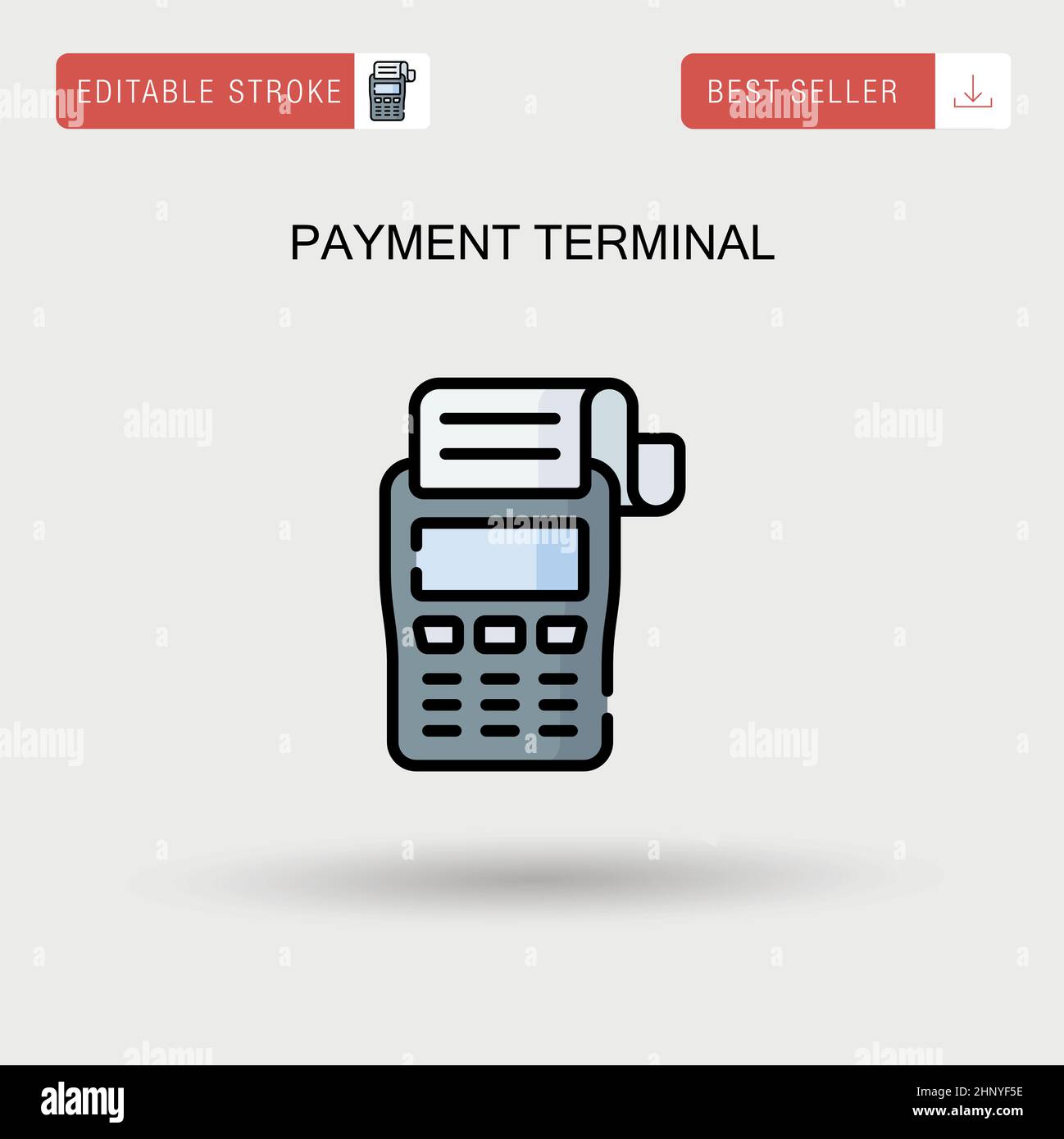 Terminal money bill icon Stock Vector Images - Alamy